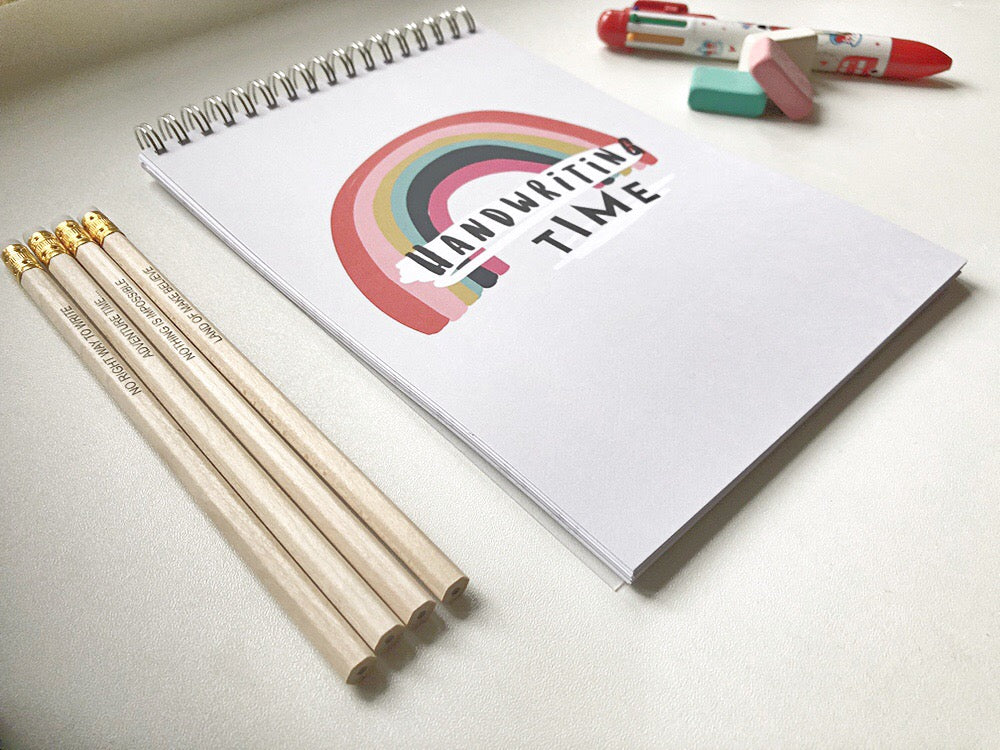 Handwriting Practice Notebook (Rainbow Cover) – littlewritingcompany